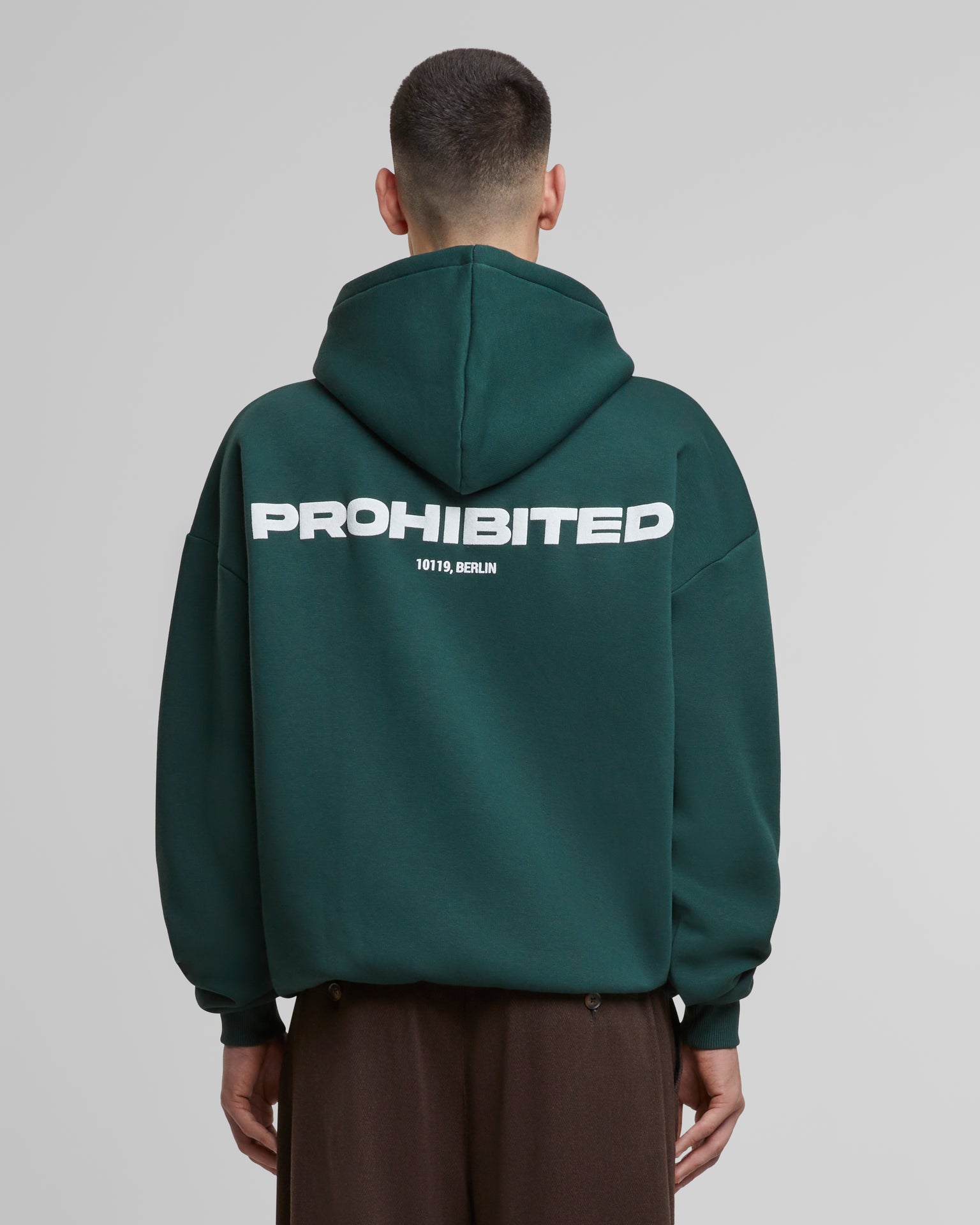 10119 Zip-Hoodie British Racing Green – Prohibited