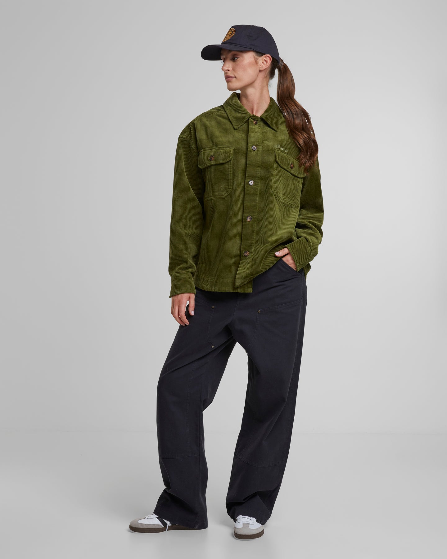 Corduroy Overshirt Green – Prohibited