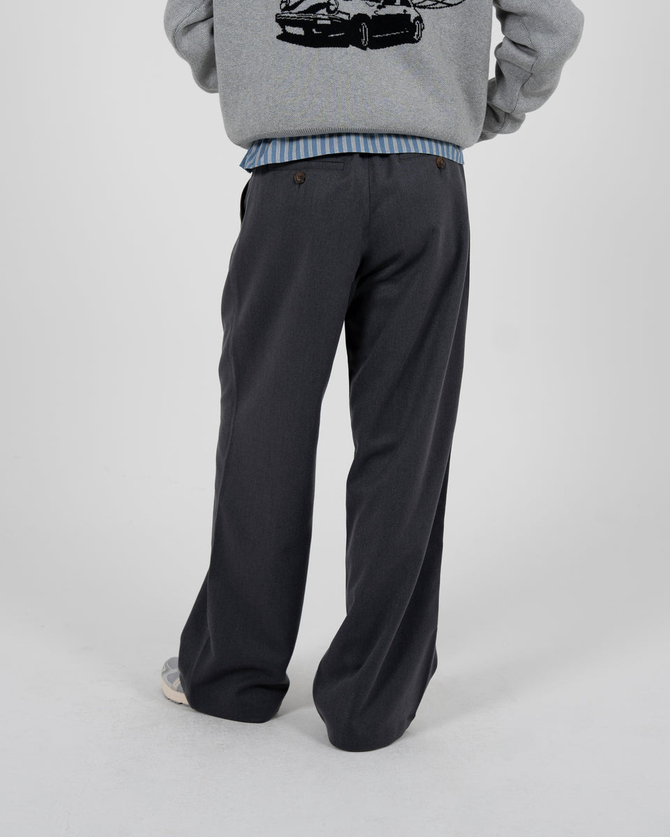 Redline Double Pleated Pants Grey – Prohibited