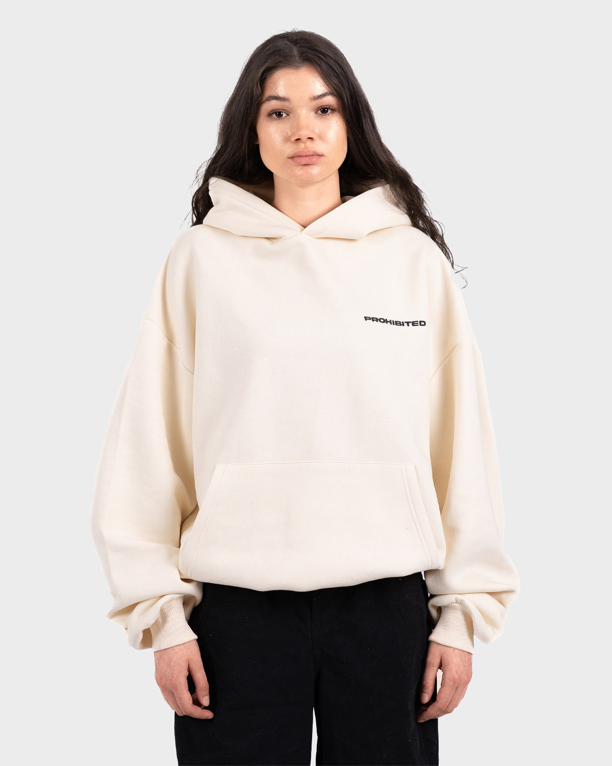 10119 Hoodie Cream – Prohibited