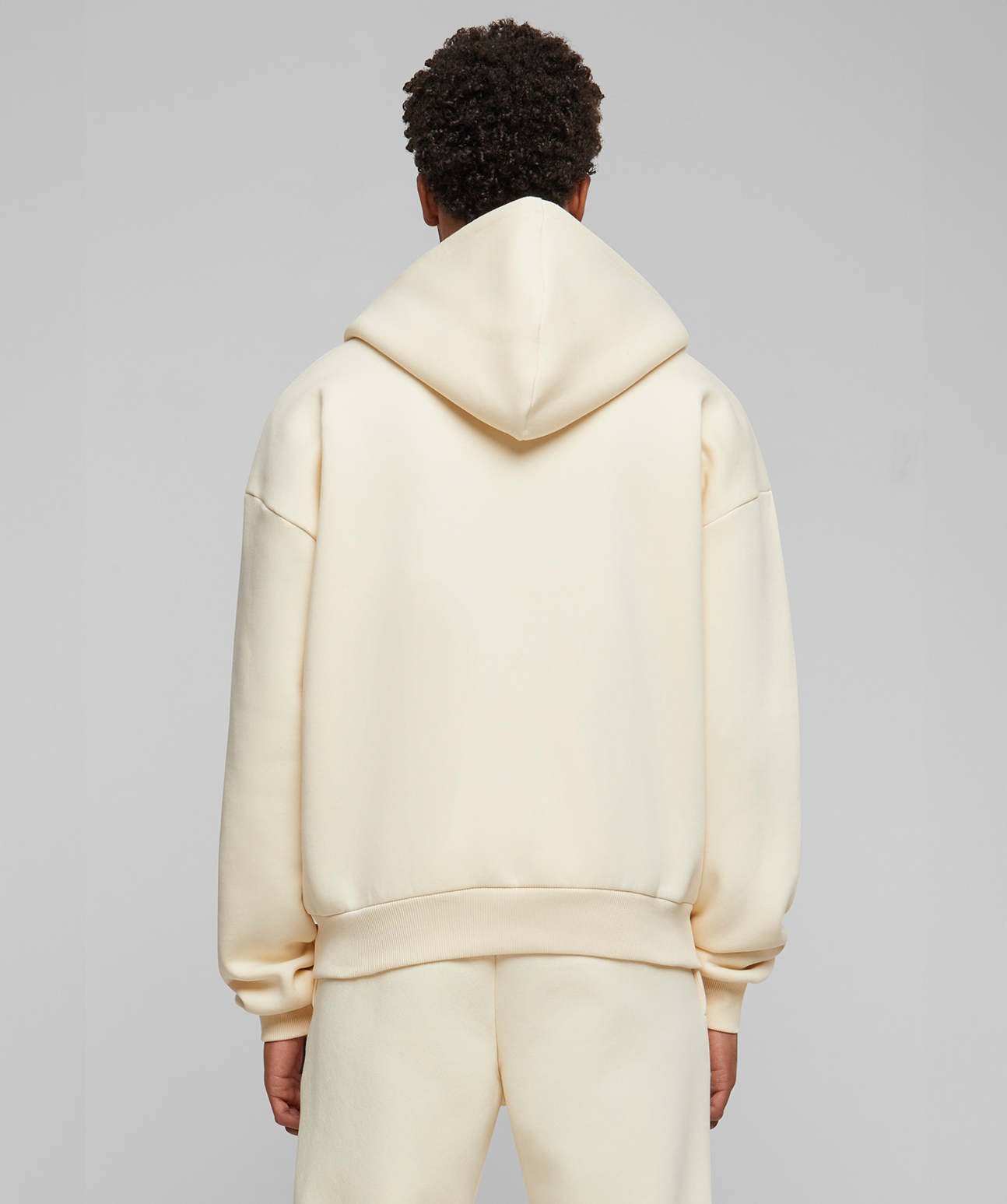Oversized Zip-Hoodie Cream – Prohibited